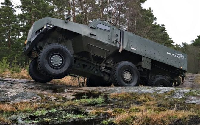 Финский бронеавтомобиль-вездеход Protolab PMPV 6x6 MiSu